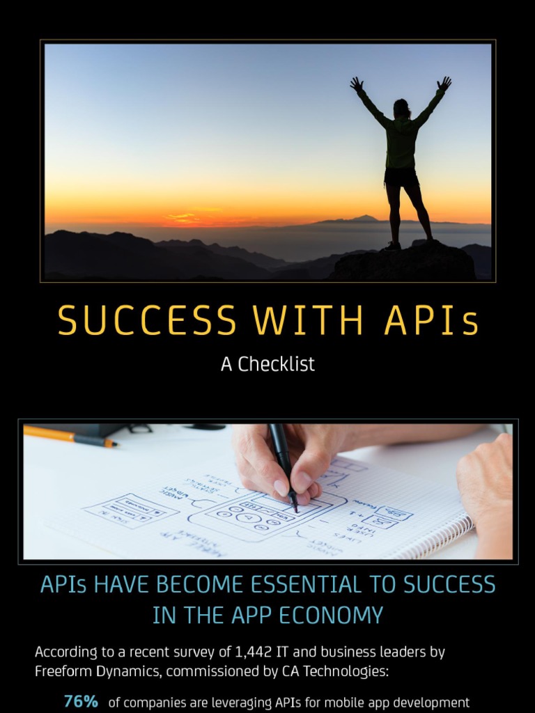 Success With Apis: A Checklist | PDF | Application Programming ...