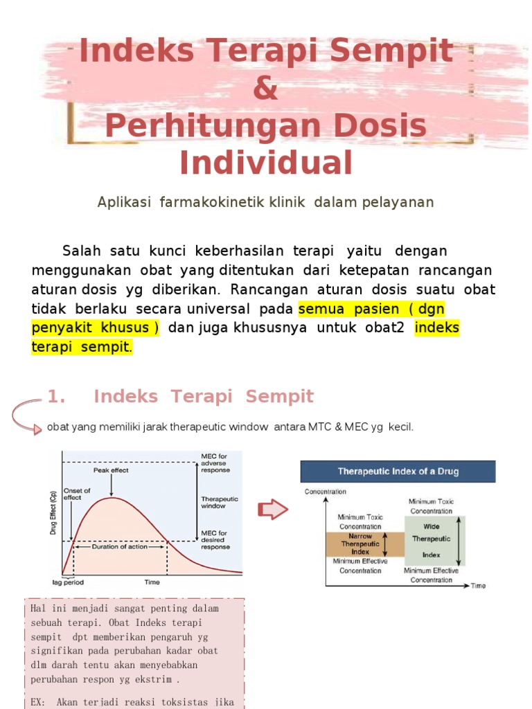 Aplikasi Farmakokinetik Klinik Dalam Pelayanan | PDF