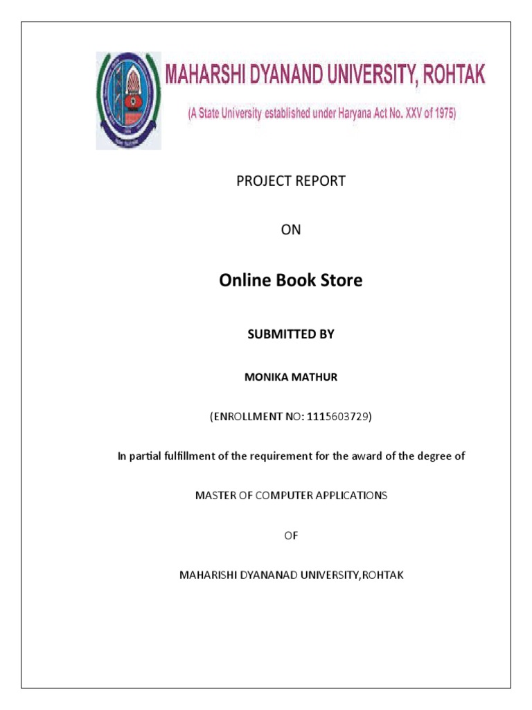 Online Book Store: Project Report | PDF | Software Testing | Microsoft ...