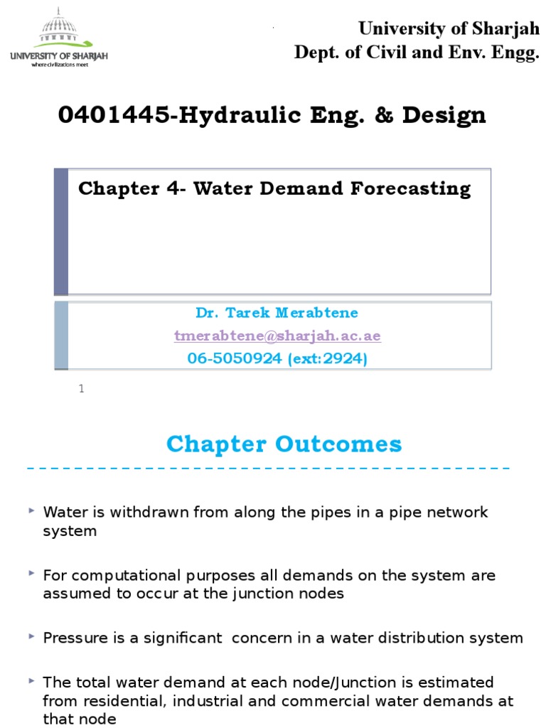 Water Demand Forecasting Methods | PDF | Forecasting | Water Supply Network
