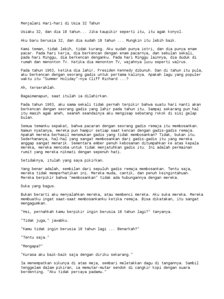 32 Year Old Day Tripper | PDF