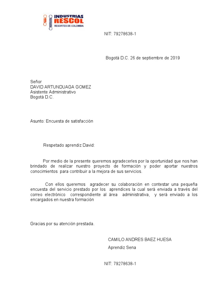 Carta Semibloque | PDF