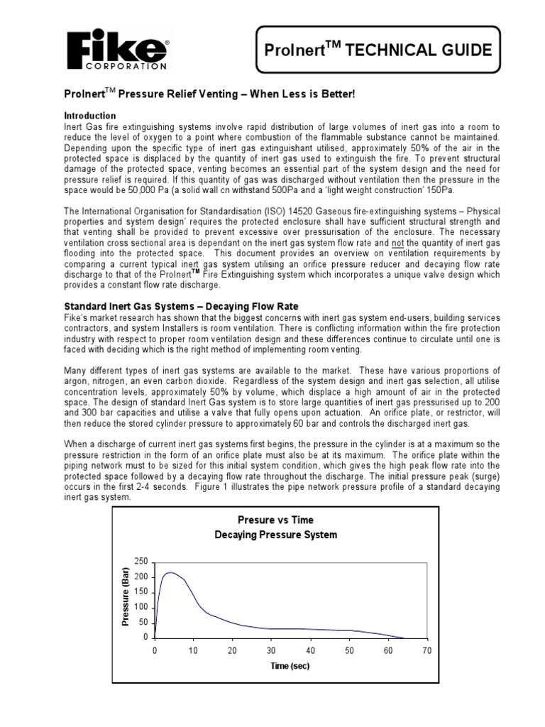 Proinert Technical Guide: Proinert Pressure Relief Venting - When Less ...