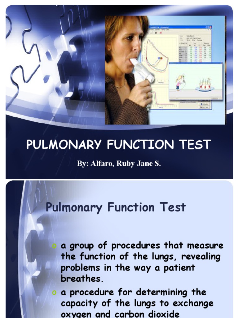 Pulmonary Function Test | PDF | Exhalation | Medical Specialties