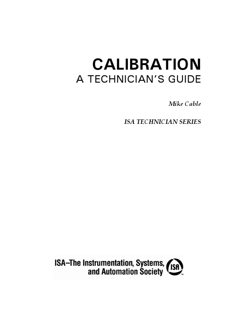 Technician's Guide to Calibration | PDF | Flow Measurement | Calibration