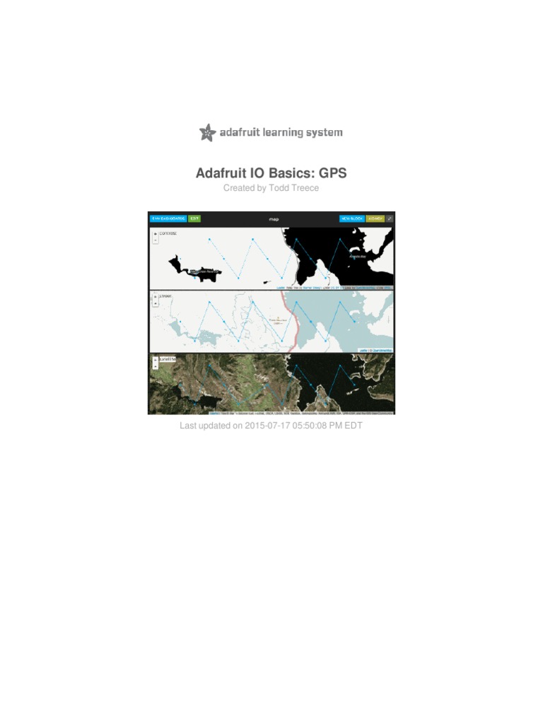 Adafruit Io Basics Gps Pdf Pdf Comma Separated Values Arduino