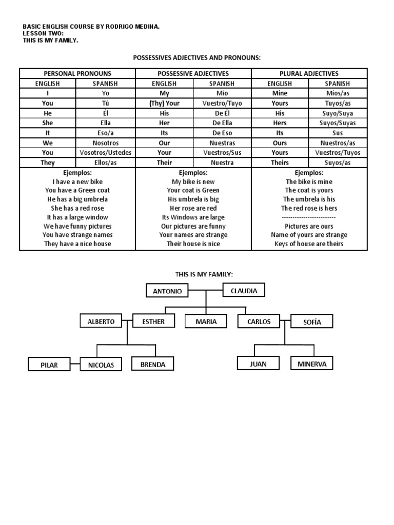 Basic English Course-Lesson Two | PDF | Syntax | Linguistics