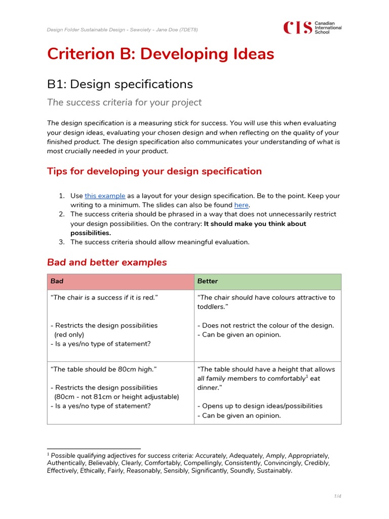 Lauren b1 Design Specifications Sustainable Design Sewciety 1 | PDF ...