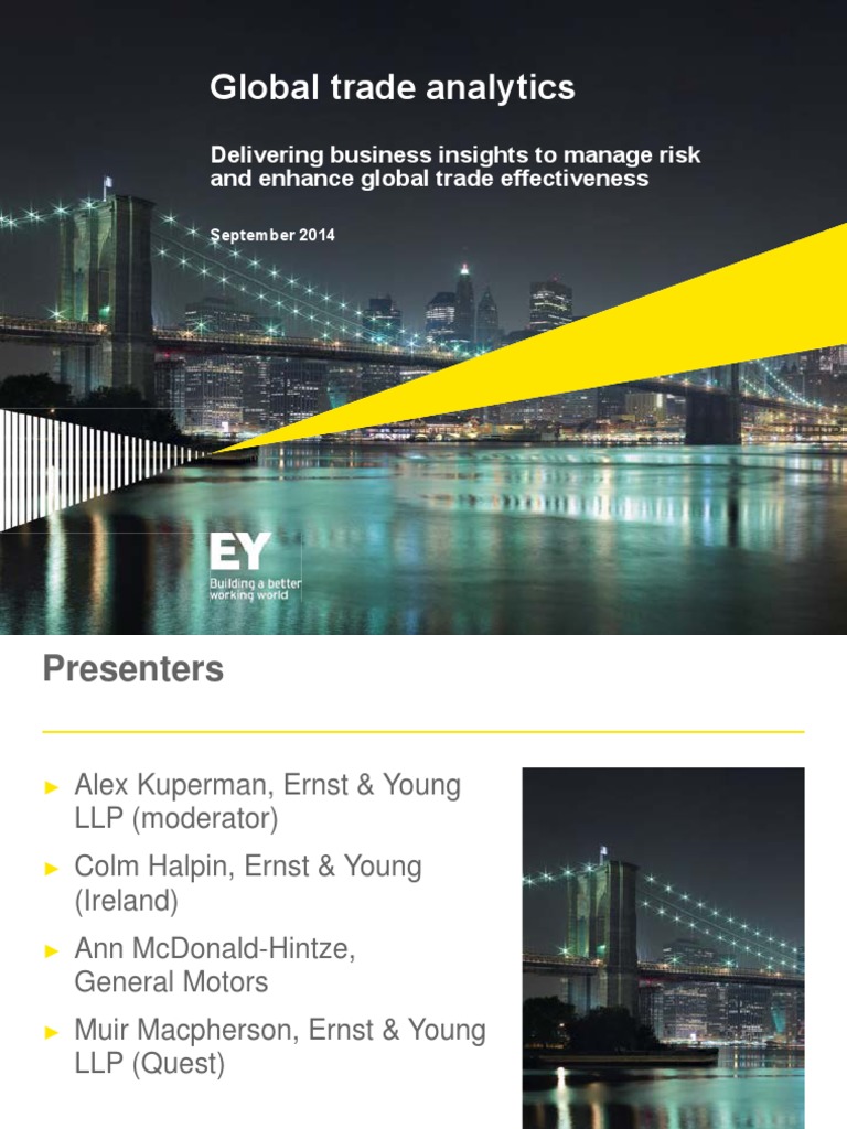 EY Data Analytics Global Trade Focus | PDF | Analytics | Strategic ...