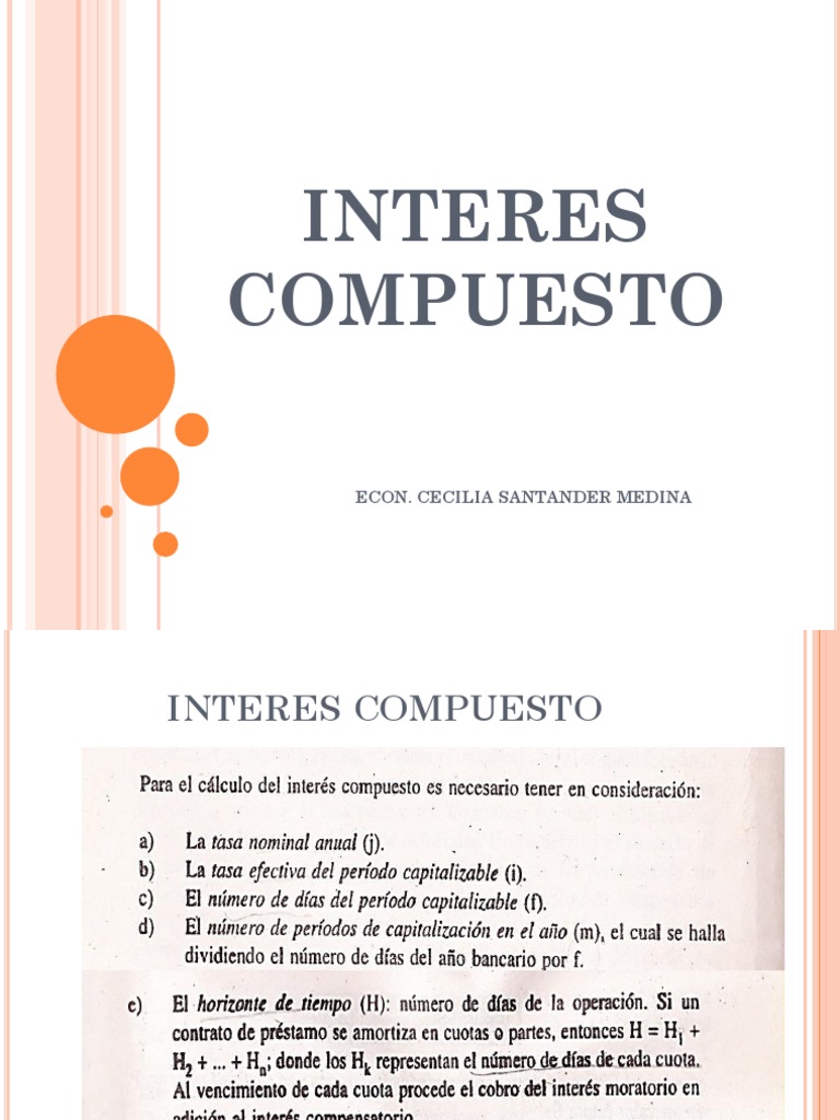 Interes Compuesto PDF | PDF | Interés | Deuda