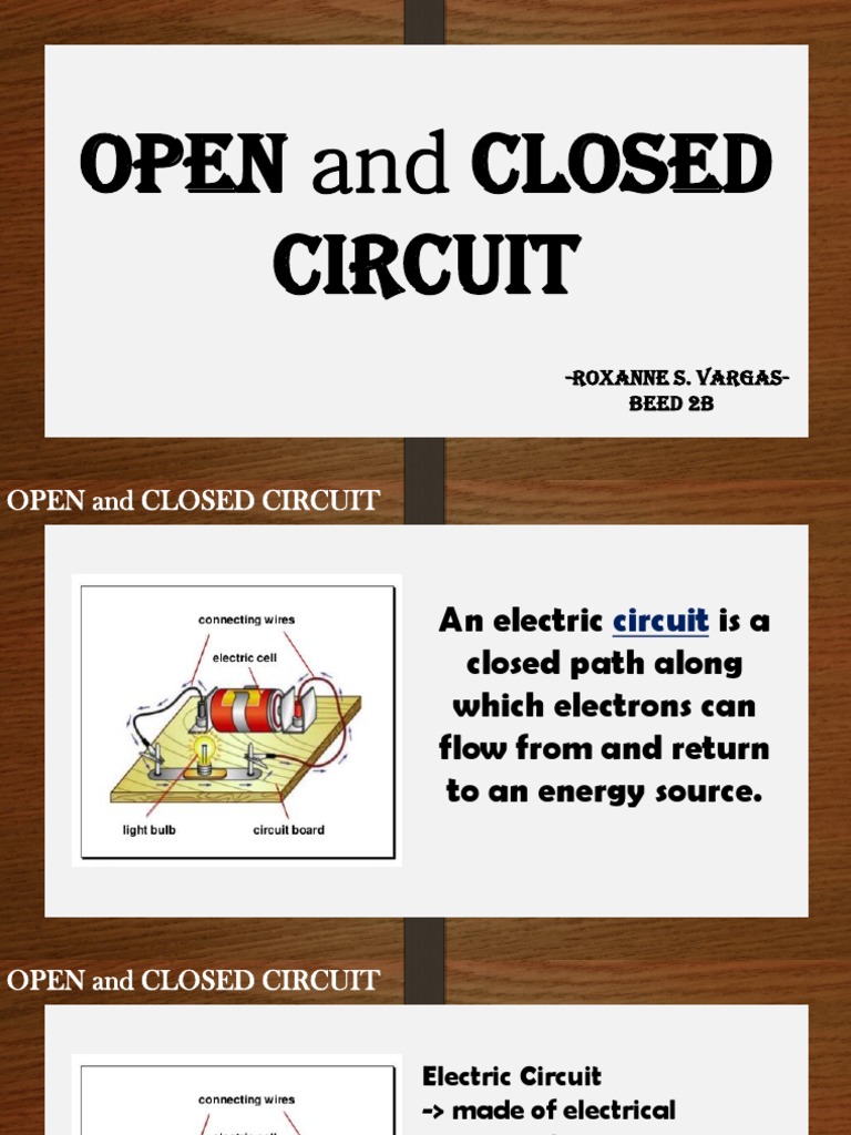 Open and Closed Circuit | PDF | Computers