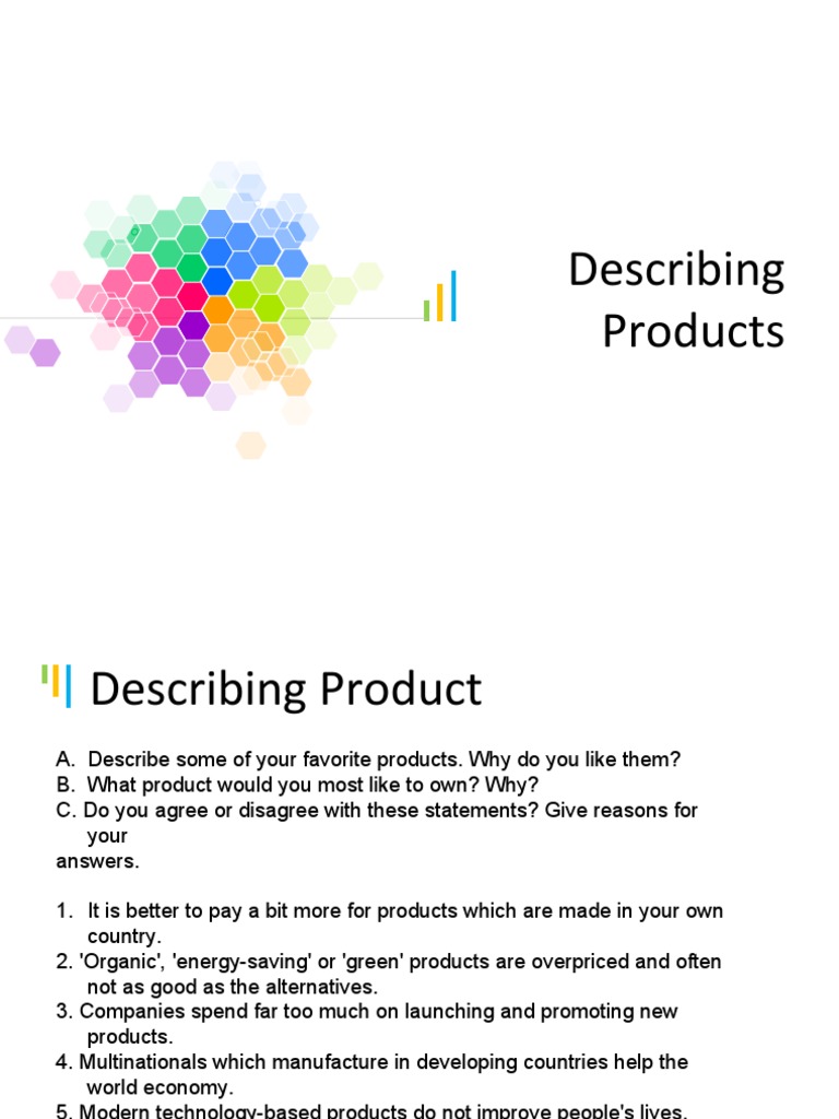 Describing Products | PDF | Economies | Business