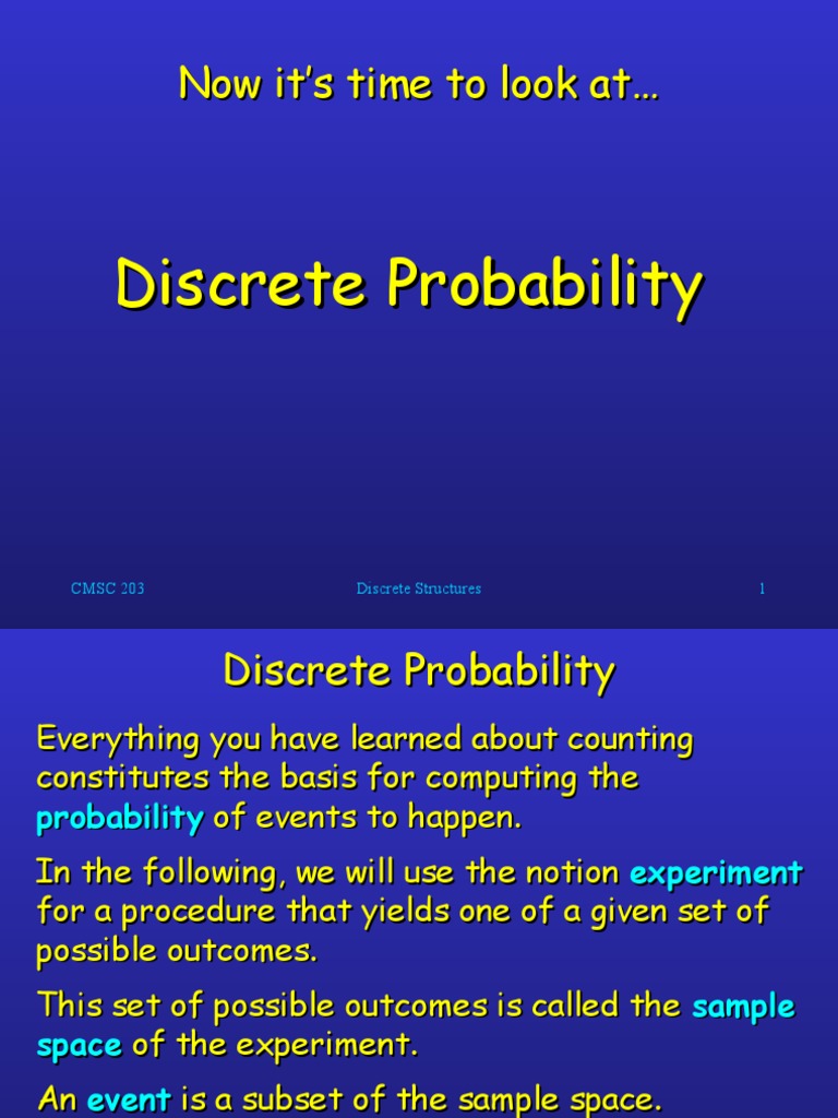 Now It's Time To Look at | PDF | Probability Distribution | Probability