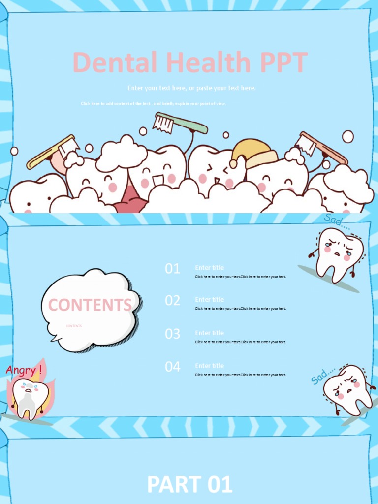 Dental Health PPT: Enter Your Text Here, or Paste Your Text Here | PDF ...