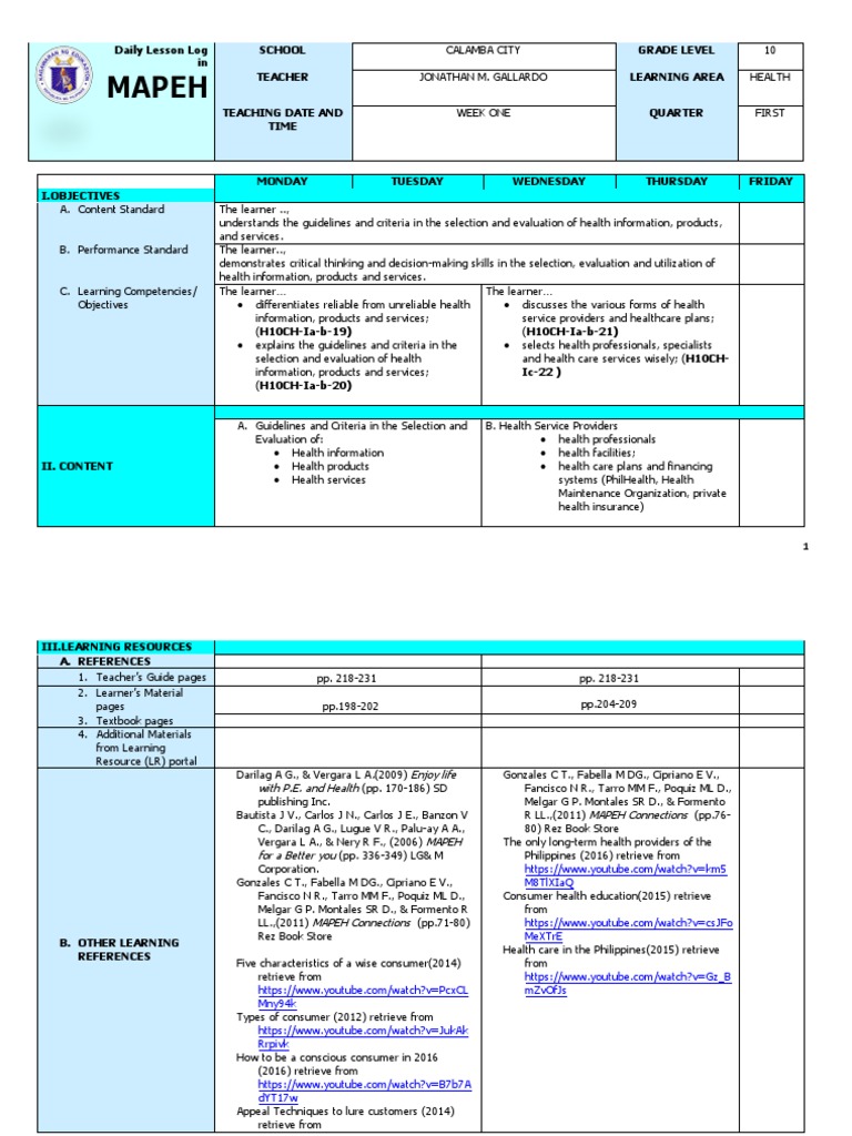 Evaluating Health Information and Services | PDF | Teachers | Learning
