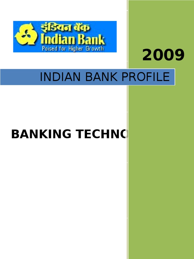 000 INDIAN Bank Profile | PDF | Automated Teller Machine | Banks