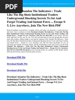 Smart Money Trading Secrets | PDF | Market Trend | Stocks