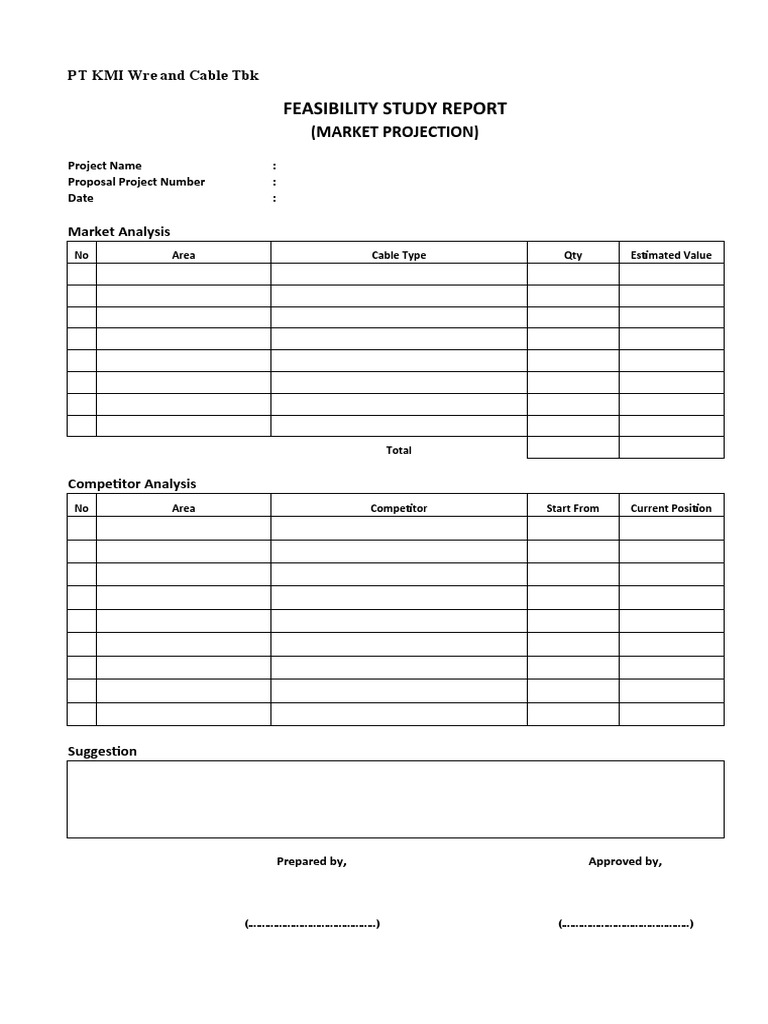 Feasibility Study Form | PDF