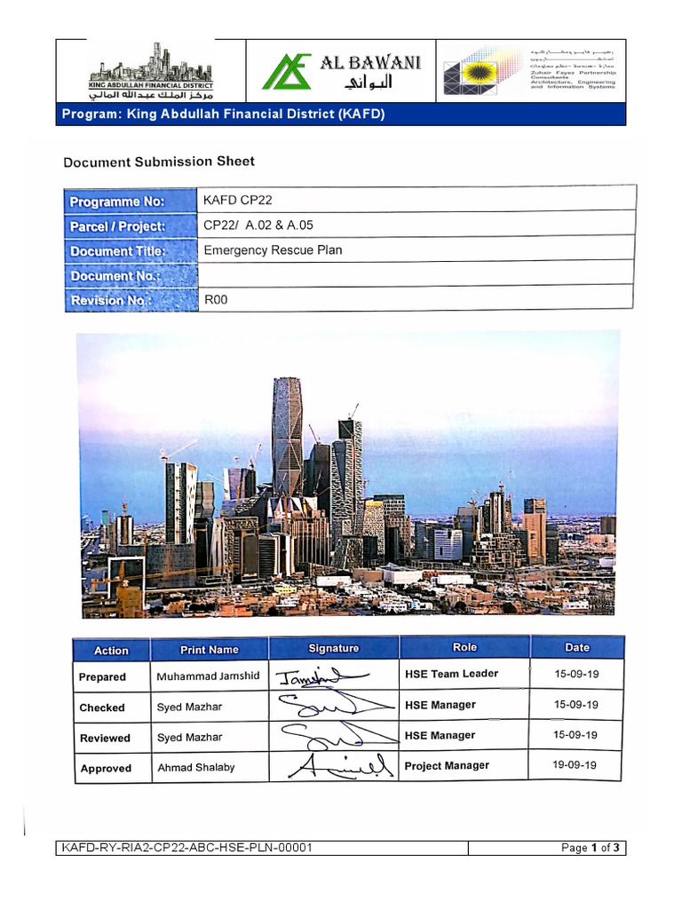 Emergency Rescue Plan | PDF