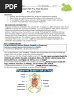 Frog Digestive System Overview | PDF | Gastrointestinal Tract | Small ...
