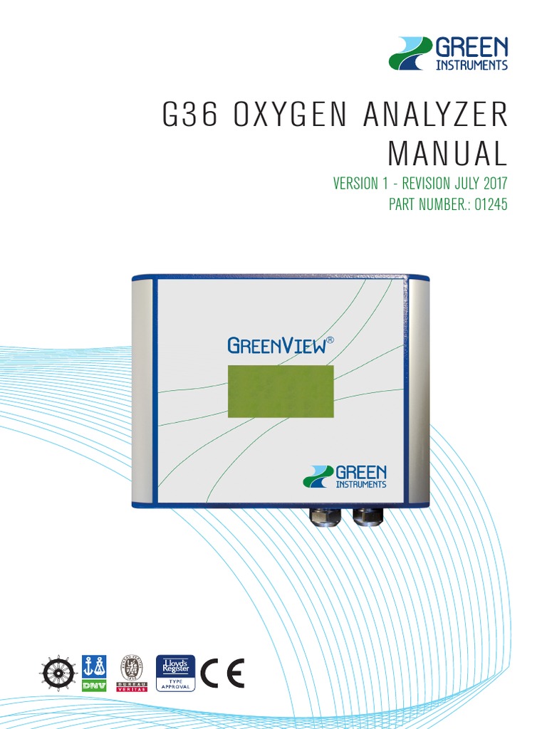 Manual G36 O2 Analyzer - V.2.04 July 2017 | PDF | Relay | Computer File