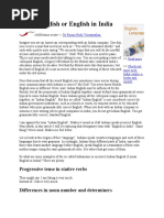 Understanding Indianism in English | PDF | English Language