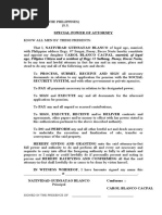 Special Power of Attorney Bir Form 1905 | PDF | Power Of Attorney ...