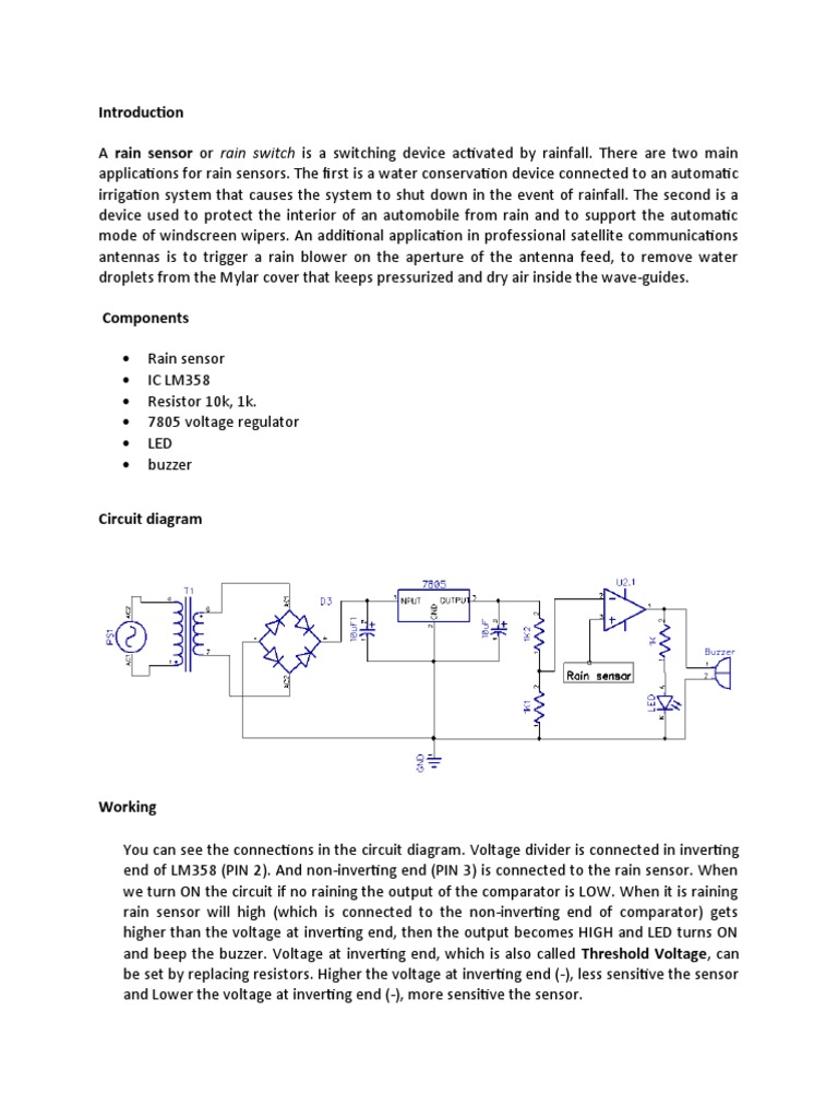 Automatic Rain Detection System: A Guide to Designing and Implementing ...