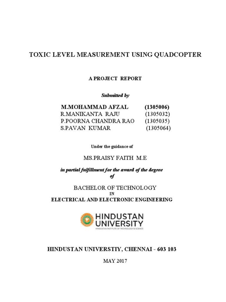 Ug Project Report Format (1) (1429) | PDF | Electrical Engineering ...
