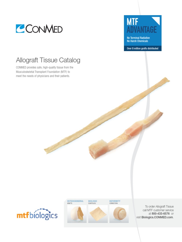 Advantage: Allograft Tissue Catalog | PDF | Extracellular Matrix ...