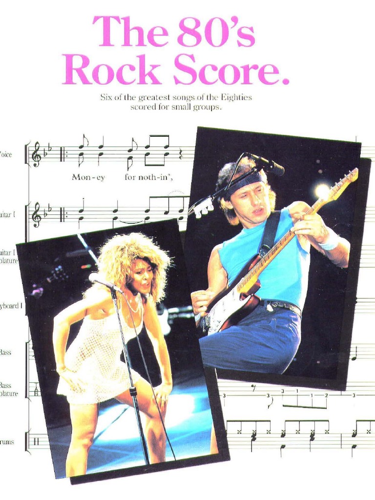 (Drum) The 80's Rock Score (Full Band) PDF | PDF
