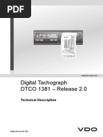 VDO Tachograph Fault Codes Guide | PDF | Computers
