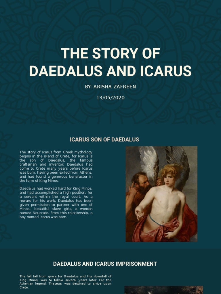 The Story of Icarus | PDF | Minotaur | Theseus
