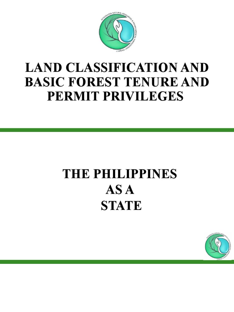 Rights, Privileges, and Classification of Lands in the Philippines: An ...