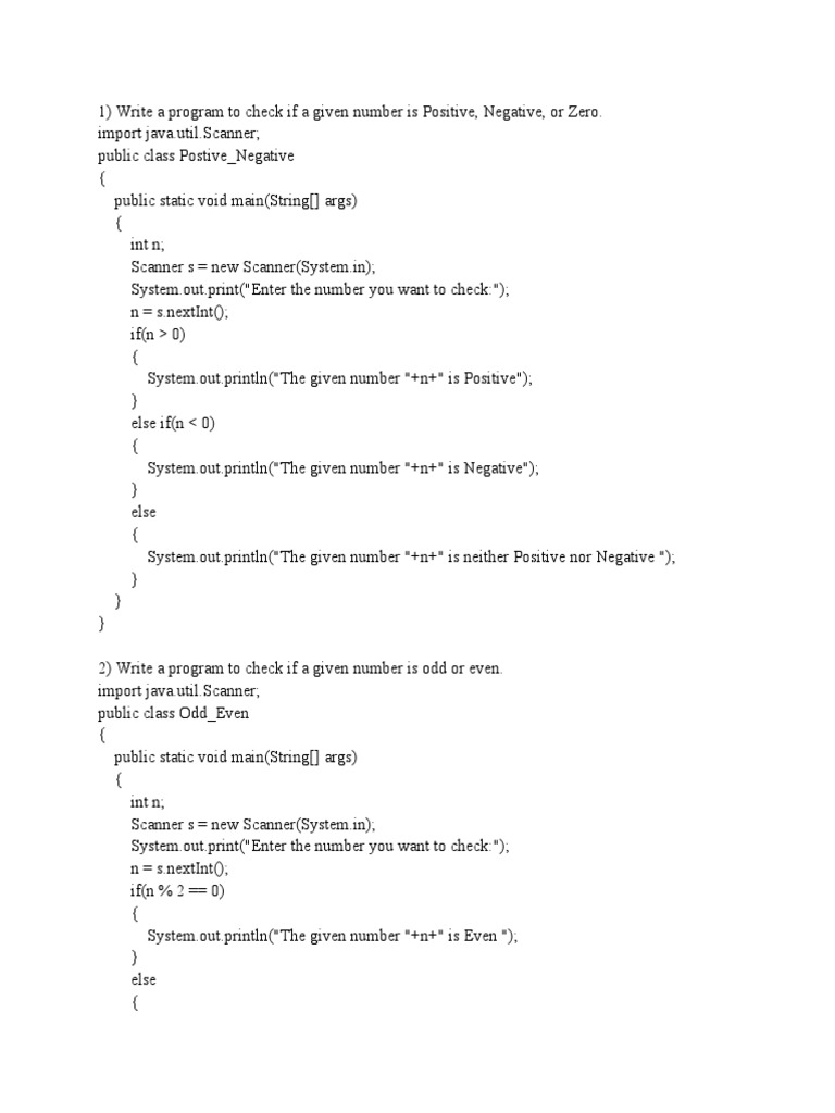 Java Programs for Number and Character Checks | PDF | String (Computer Science) | Computer Data