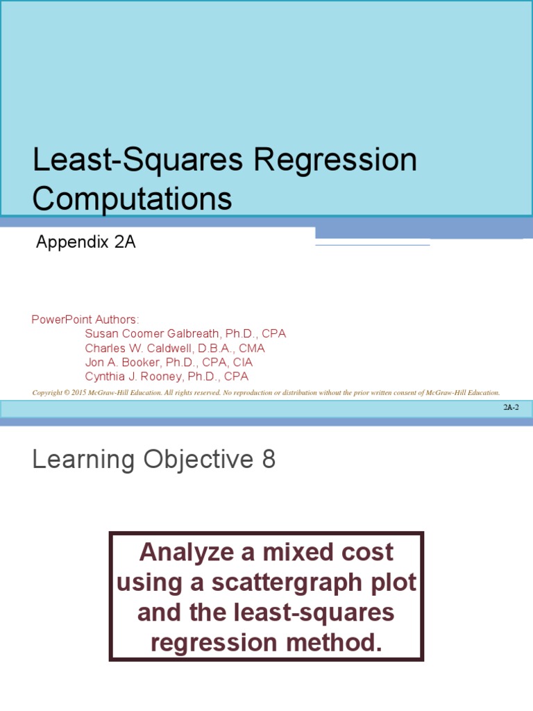 Chapter 2 Appendix A | PDF | Regression Analysis | Mathematical And ...