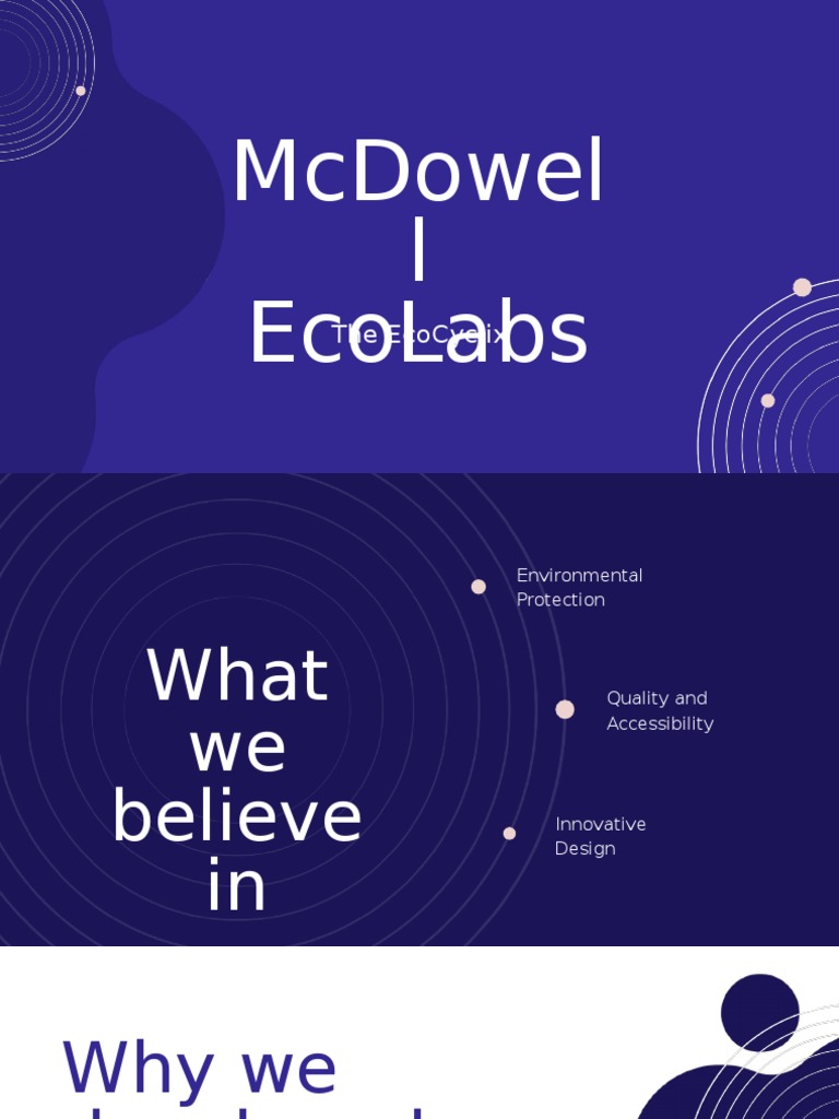 Mcdowel L Ecolabs: The Ecocyclix | PDF | Art