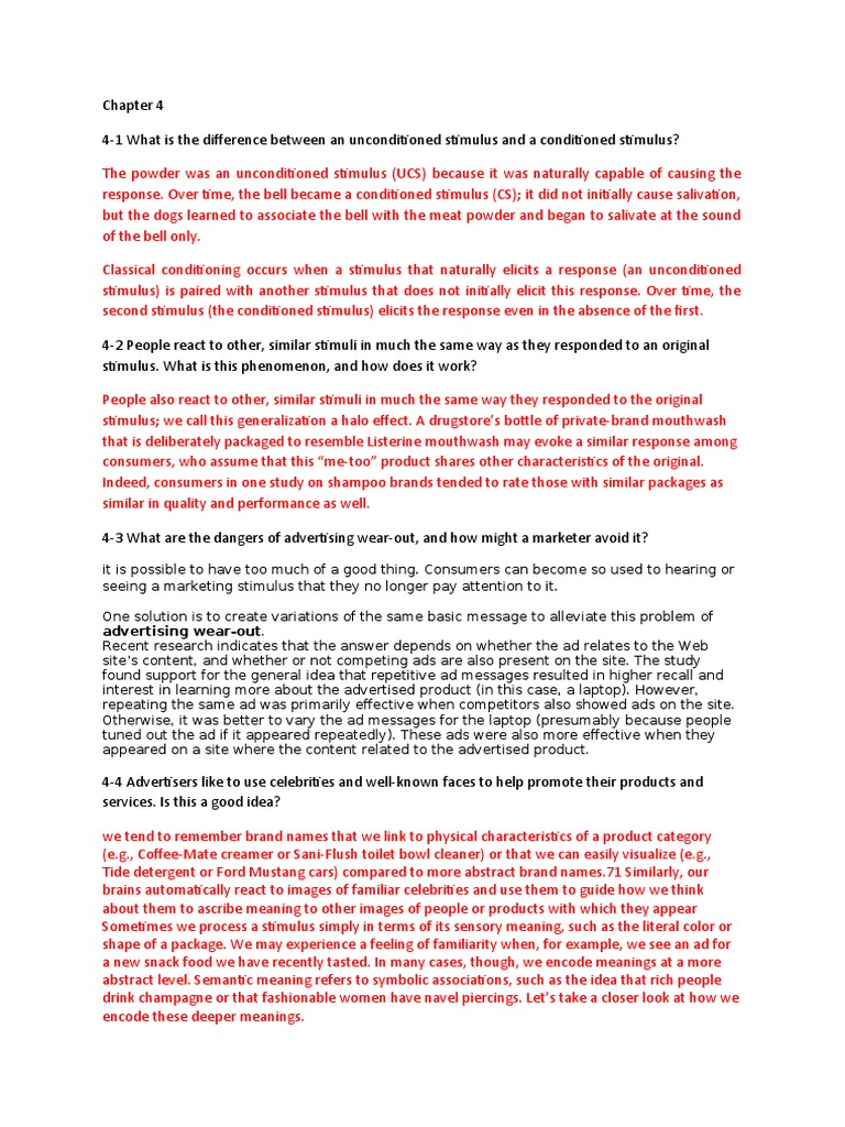 Chapter 4 | PDF | Classical Conditioning | Memory