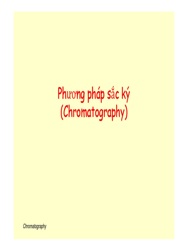 V Chromatography HK191 | PDF