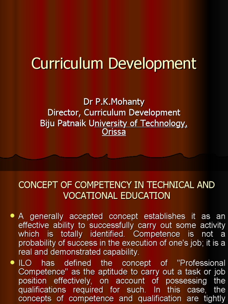 Curriculum Development | PDF | Competence (Human Resources) | Curriculum