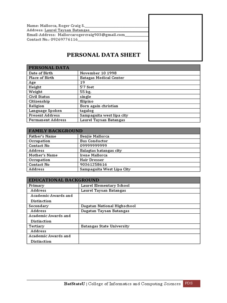 PDS For Students CICS | PDF