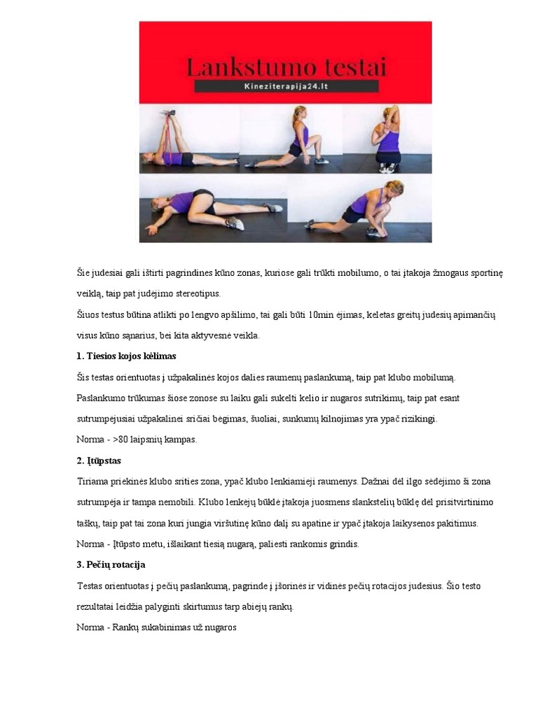 Lankstumo Uzduotis | PDF