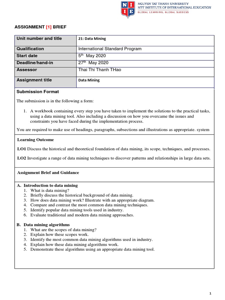 Data Mining - ASSIGNMENT | PDF | Data Mining | Mining