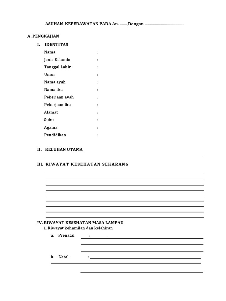 Format ASUHAN KEPERAWATAN ANAK SEHAT | PDF Format ASUHAN KEPERAWATAN ANAK SEHAT | PDF