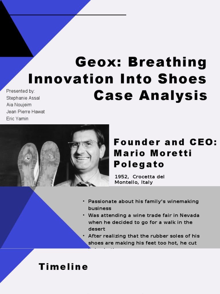 Geox: Breathing Innovation Into Shoes Case Analysis | PDF | Value Chain ...