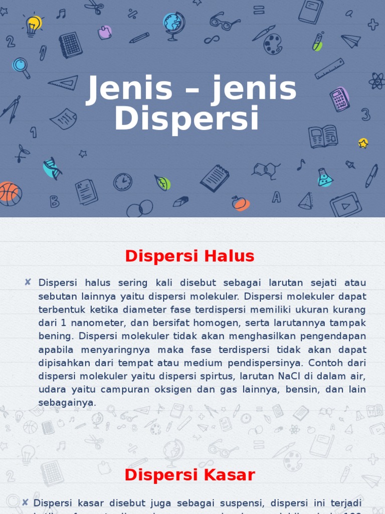 Jenis - Jenis Dispersi | PDF