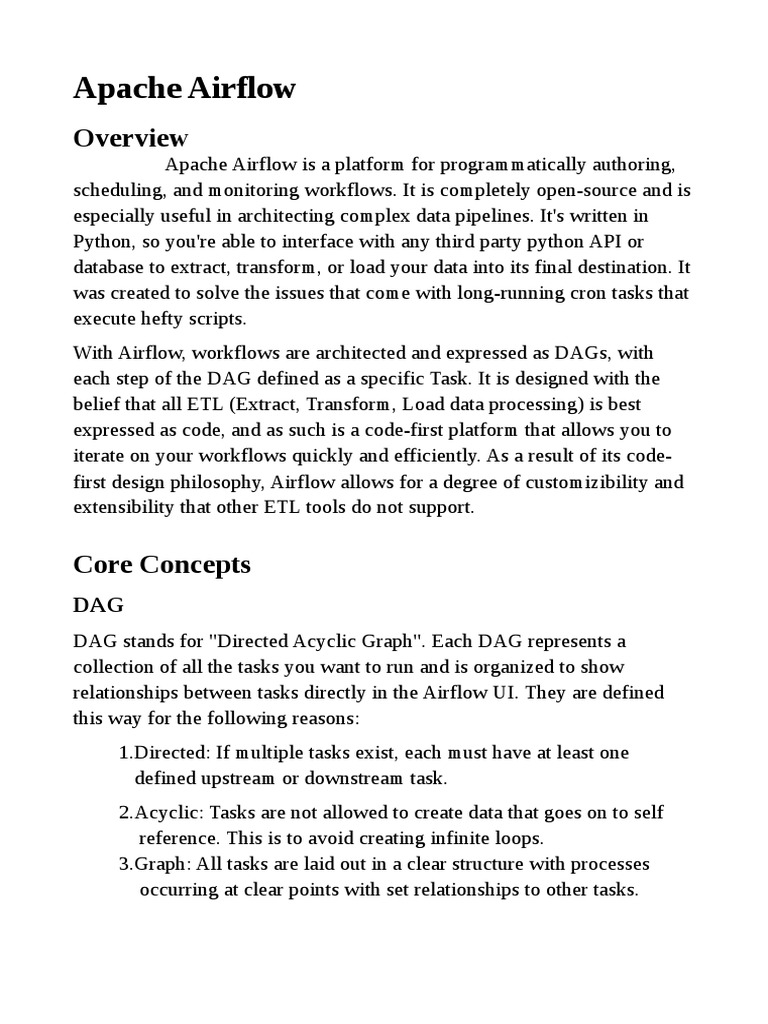 Apache Airflow | PDF | Application Programming Interface | Software ...
