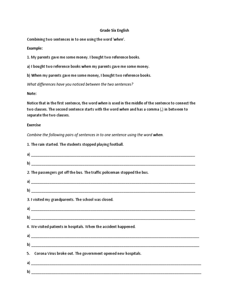 English Grade 6 | PDF