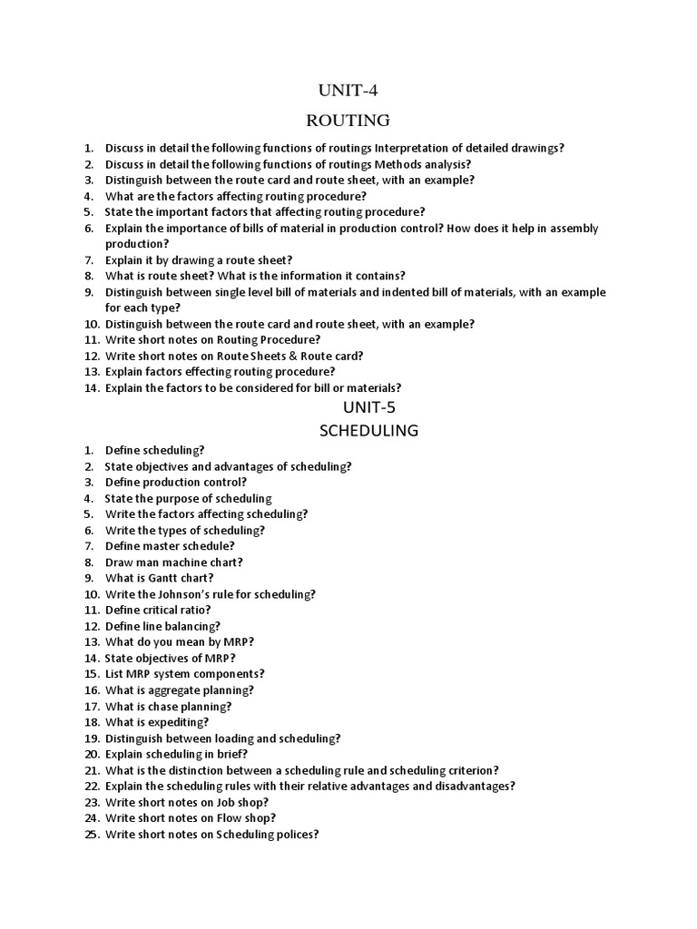 Production Planning and Control: A Comprehensive Review of Routing, Scheduling, Dispatching and ...