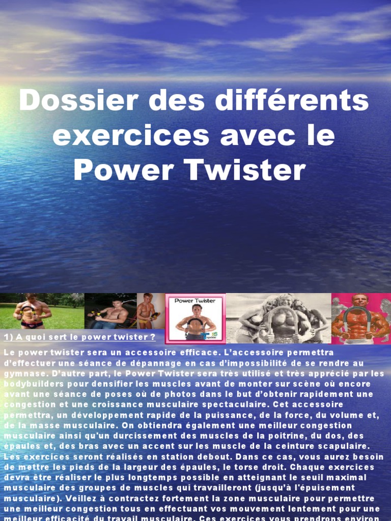 Exercices Avec Power Twister | PDF | Main | Muscle